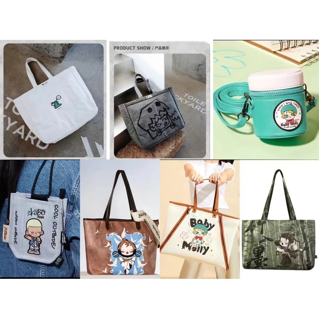 Pop PPMT P POP MART Series POP PPMT Variety Series Tote Bags Collection ...