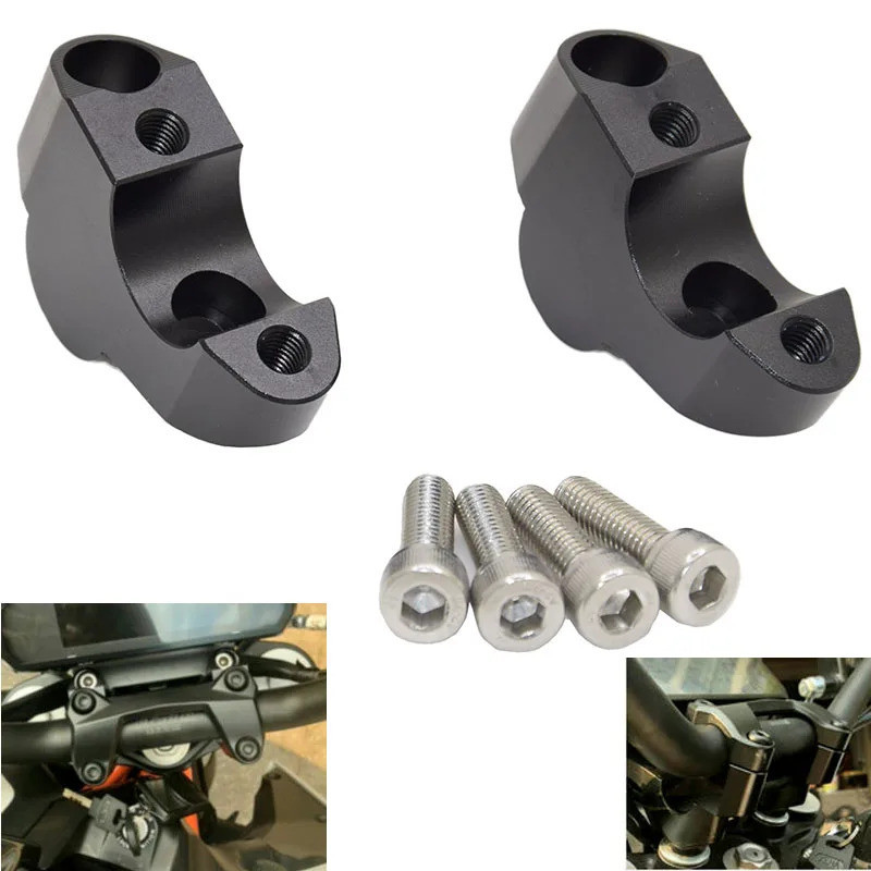 จักรยาน GP รถจักรยานยนต์ Handlebar Riser 28 มม.สําหรับ DUKE 390 2017 ...
