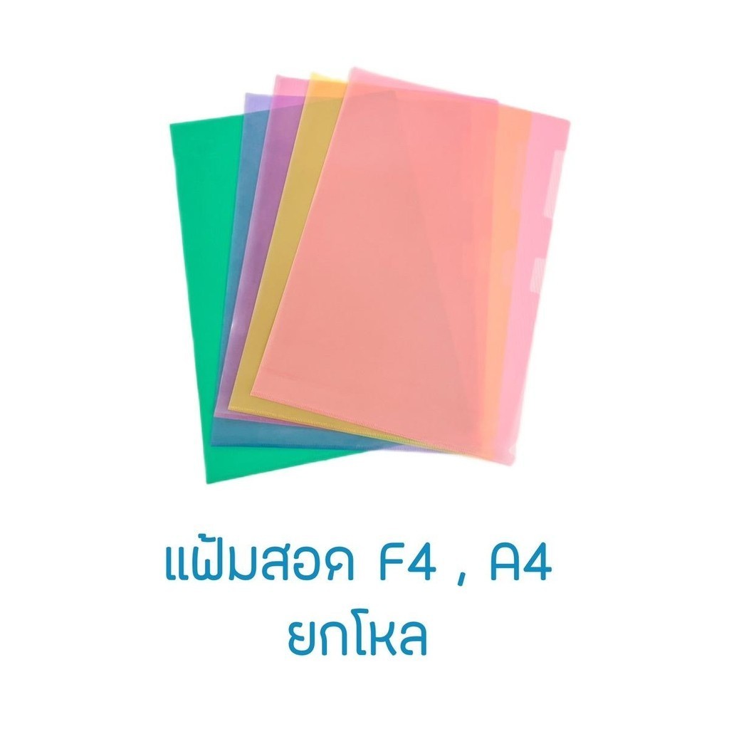 แฟ้มใสสำหรับ กระดาษขนาด A4 F4 พร้อมส่ง ยกโหล (12 ชิ้น) | Shopee Thailand
