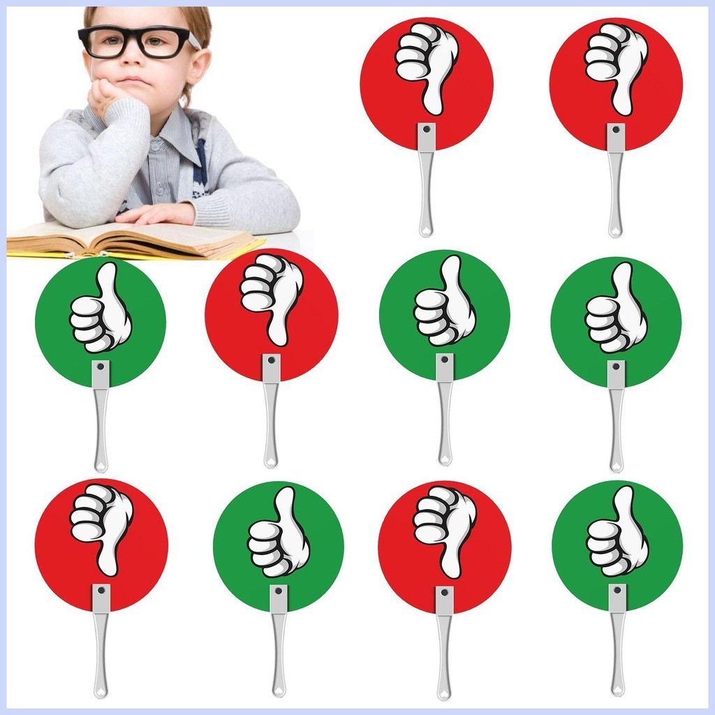 Thumbs Paddles นักเรียน Interaction Paddle 10 ชิ้น Voting Paddles ใช่ ...