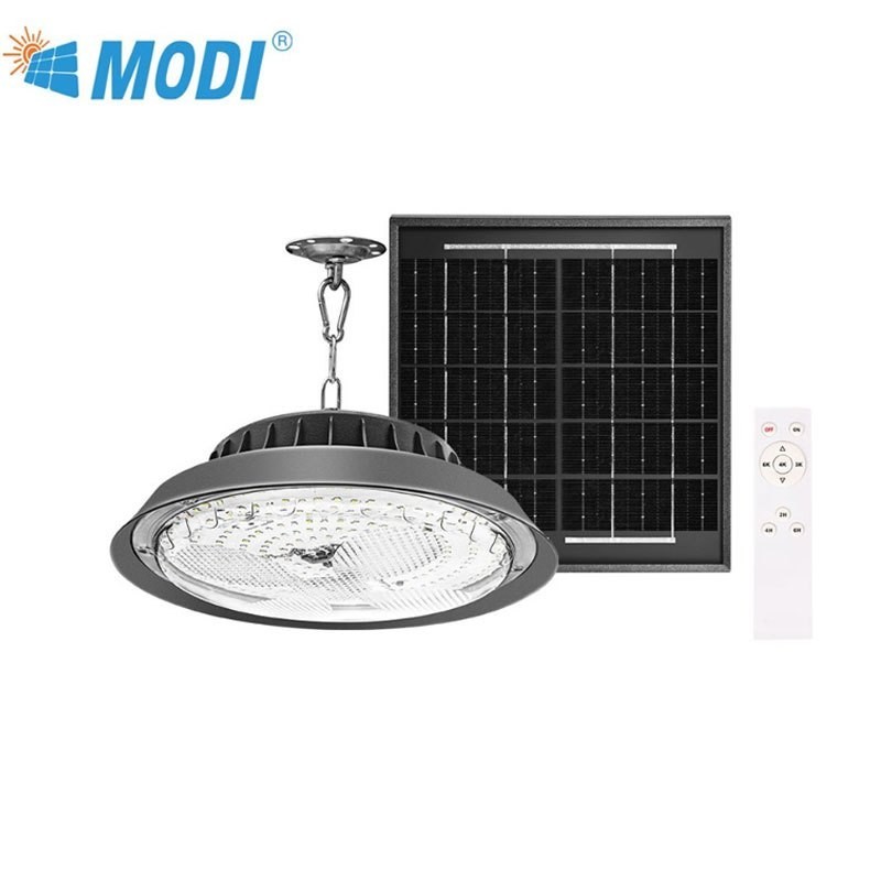 MODI โคมไฟโซล่าเซลล์ Highbay รุ่น100W (แสง : ขาว/คูลไวท์ /เหลือง) รีโมท ...