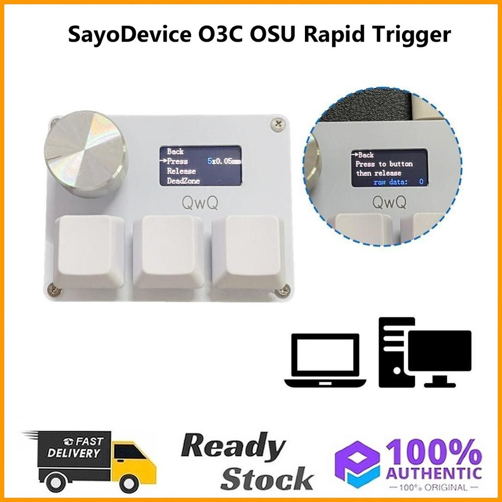 Sayodevice O3C OSU Rapid Trigger Keypad Macro Mechanical Keyboard IPS ...