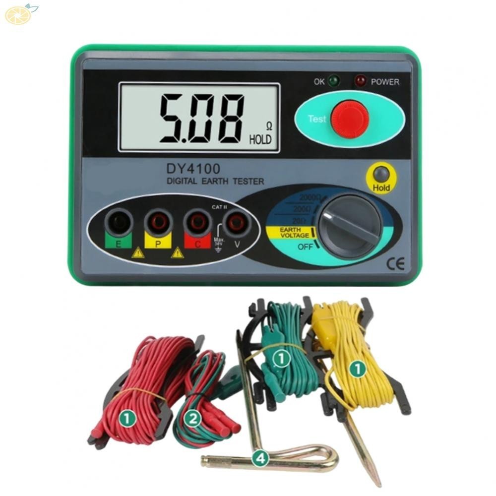 เครื่องวัดความต้านทานพื้นดินแบบดิจิตอล Meg ohmmeter เครื่องทดสอบโอห์ม ...
