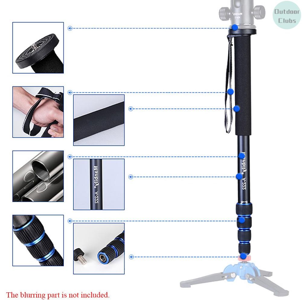 Manbily Elders Portable Alloy Dslr Camera Stick Pentax Telescopic ...