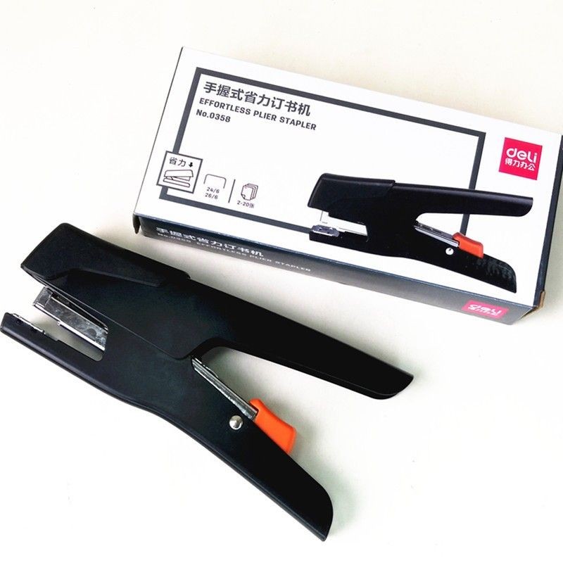 Deli 0329 Stapler เครื่องเย็บกระดาษประหยัดแรงงาน 0346 เครื่องเย็บกระดาษ ...