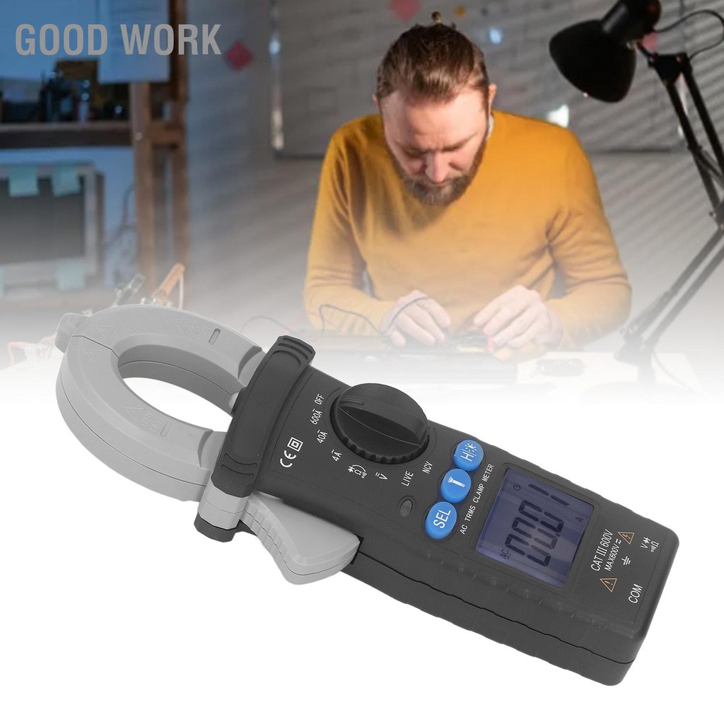 Good Work Smart Clamp Multimeter ความแม่นยำสูง 600A แคลมป์มิเตอร์จอแสดง ...