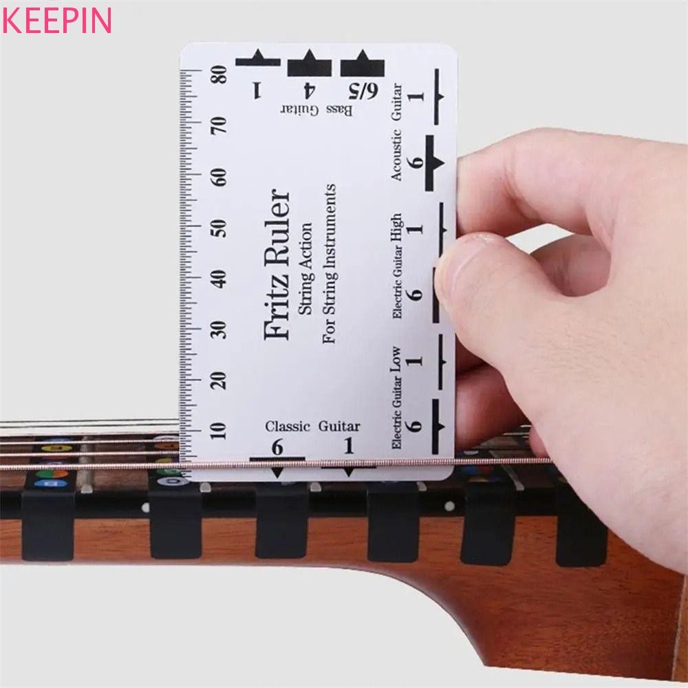 Keepin String Pitch Ruler, สายกีตาร์ Luthier เครื่องมือไม้บรรทัดกีตาร์ ...