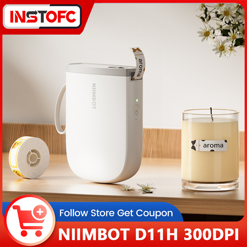 Niimbot D11 อัพเกรด 300dpi เครื่องพิมพ์ฉลาก D11H เครื่องพิมพ์ฉลากไร้ ...