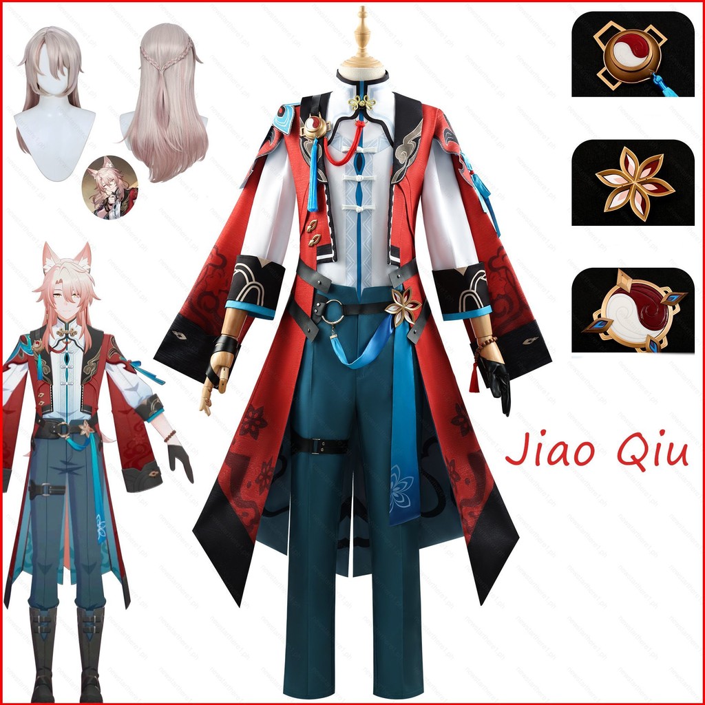 Jason Honkai Star Rail Jiao qiu วิกผมหาง Deluxe รุ่น 3D บทบาทเล่นคอสเพล ...
