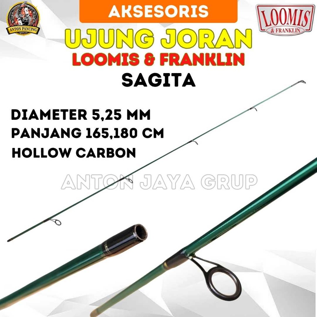 ปลายคันเบ็ด Loomis Sagita ยาว 165, 180 วัสดุคาร์บอนกลวง | Shopee Thailand
