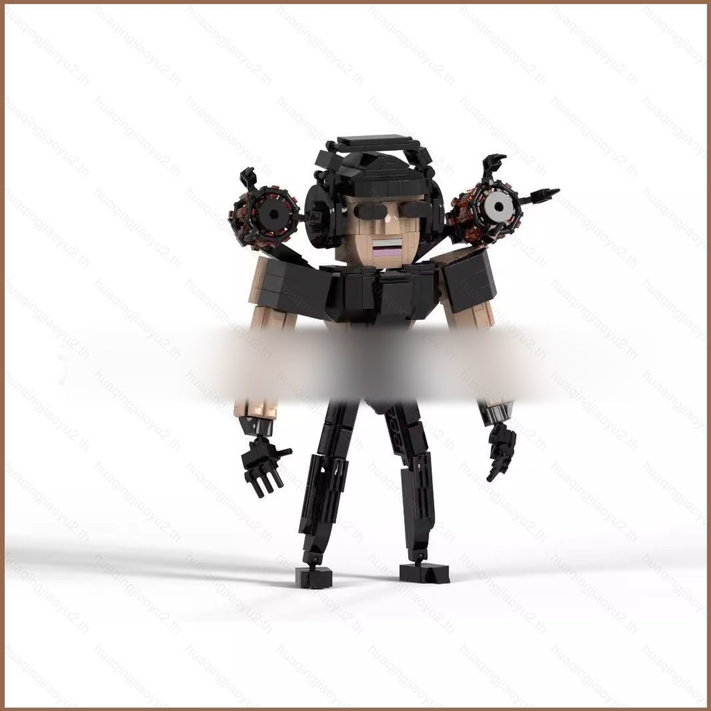 Skibidi ห้องน้ําอาคารบล็อกอนุภาคขนาดเล็กกล้ามเนื้อ humanoid ตุ๊กตาของ ...