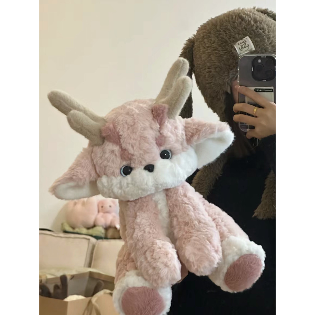 Shyo Three Things Collection ของเล่นตุ๊กตามังกรสีชมพูน่ารักชุดรักษาหมอน ...