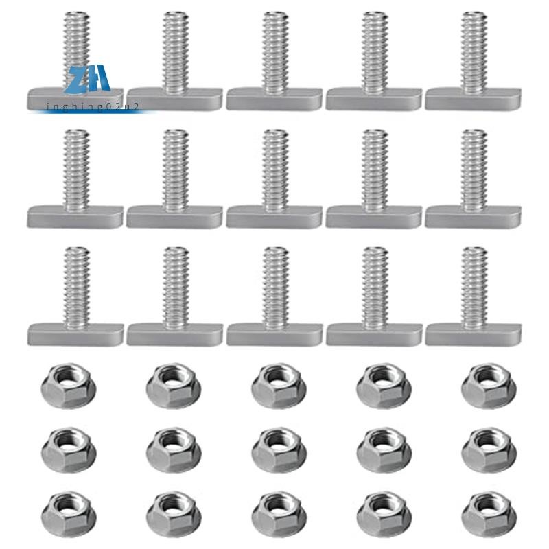 15 ชิ้น T Slot Bolt เปลี่ยน M8 X 20 สกรู, A2-70 Rail Track สกรู Track ...
