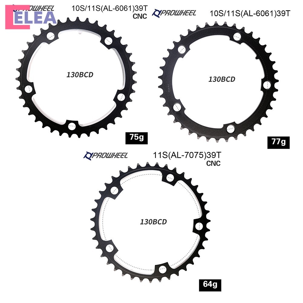 [สต็อก] Prowheel 39T Road chainrings Single Speed 5-Bolt Chainring BCD ...