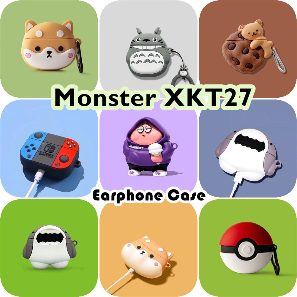 READY STOCK!นําไปใช้กับ Monster XKT27 เคส Case เคสหูฟัง การ์ตูนง่าย ...