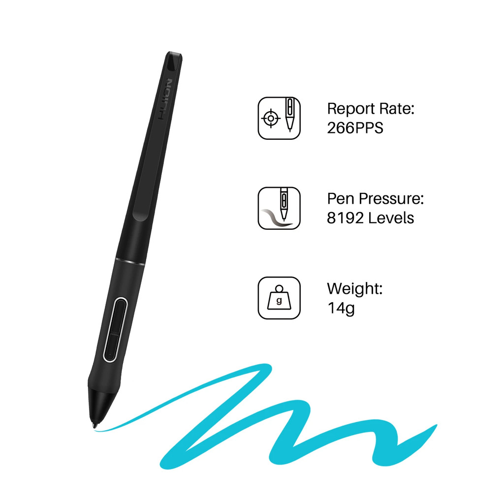 Huion PW517 กราฟิกแท็บเล็ตปากกาดิจิตอลปากกาหน้าจอสัมผัส Stylus ...