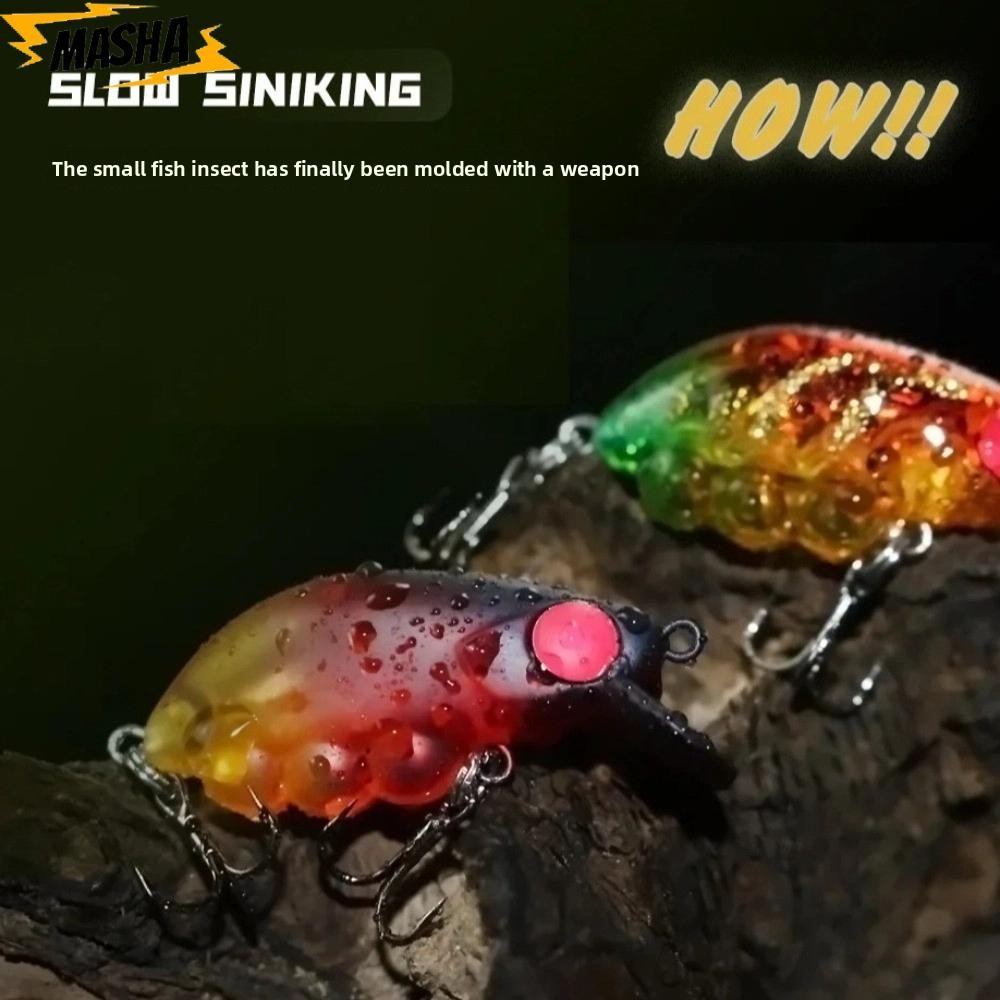 Sinking Minnow, Rock Pattern Stream Design Micro Wobbler, Crank Bait ...