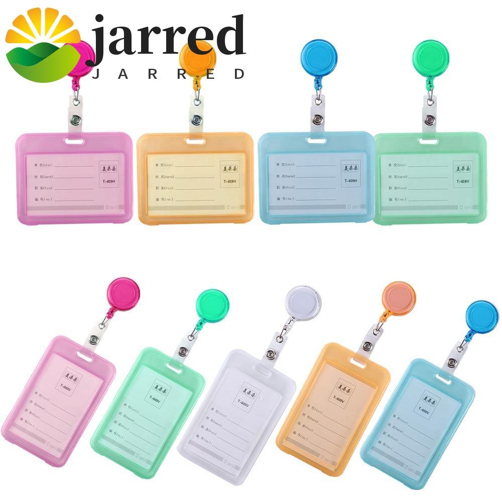 JARRED รถบัสผู้ถือบัตรนักเรียนเครื่องเขียนกันน้ํา Retractable ดึงป้าย ...