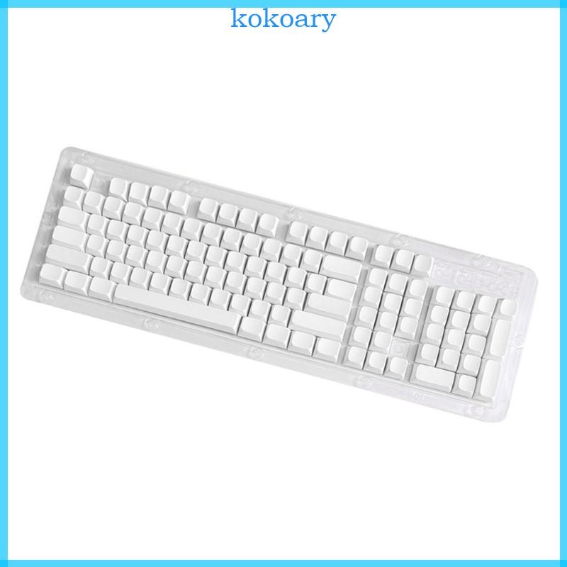 KOK 104 Key White Keycap Set ความสูง XDA เหมาะสําหรับ Home หรือ Office ...