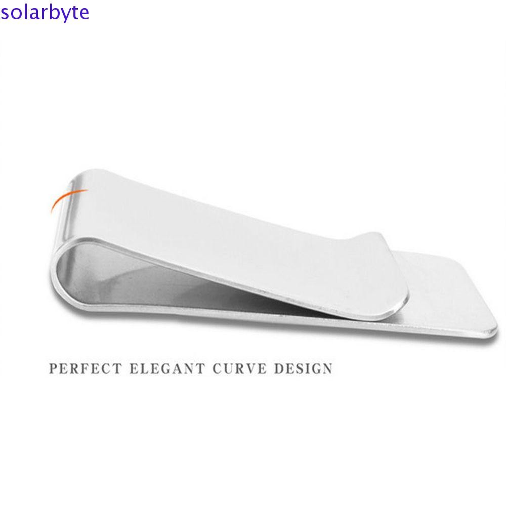 SOLARBYTE แคลมป์เงินสดSlim สแตนเลสคุณภาพสูง สำหรับบัตรเครดิตและID คลิปพกพาสำหรับผู้ชาย | Shopee ...