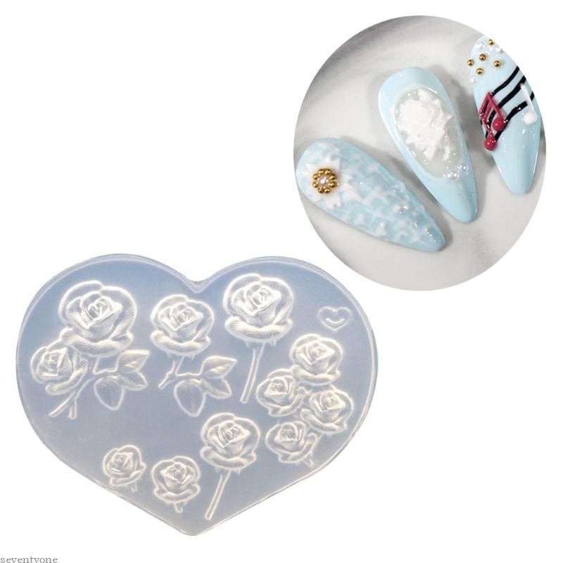 Seve ซิลิโคนเล็บหัตถกรรม Moulds DIY อุปกรณ์เล็บเครื่องมือเล็บแกะสลักแม่พิมพ์ | Shopee Thailand