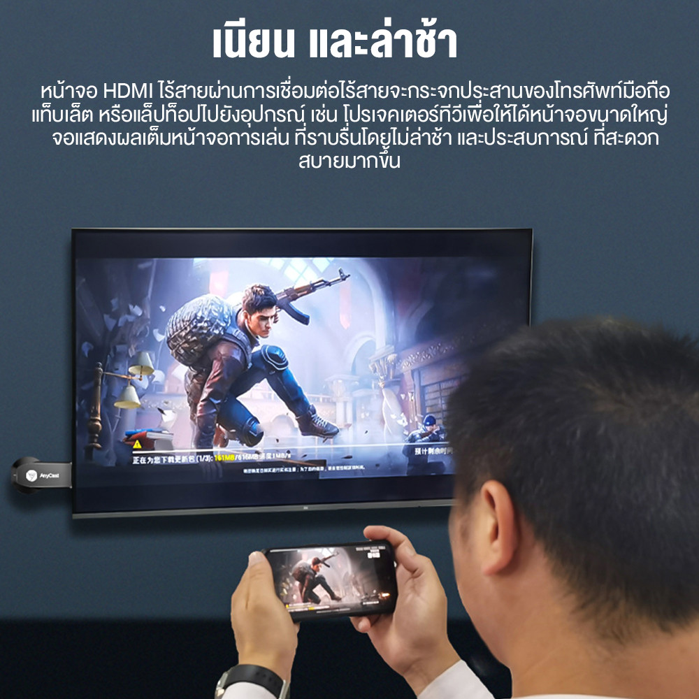 ⚡ของแท้ HDTV Anycast M18 plus Anycastปื hdmi wifi Display HD อุปกรณ์ ...