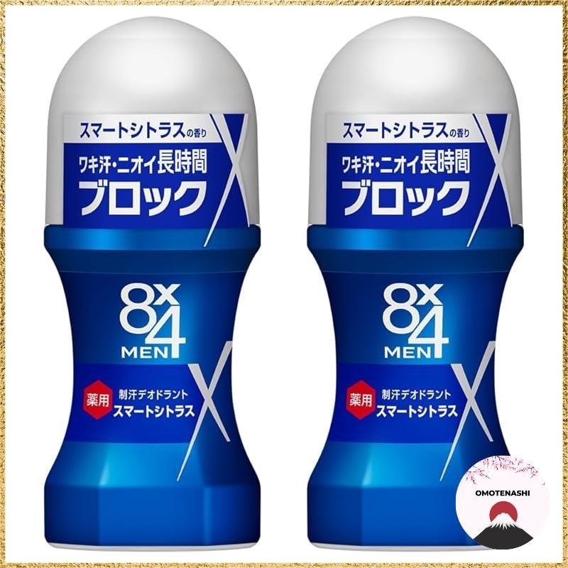 8x4 Men Roll-on 60ml x 2 Set, Deodorant for Men, Unscented, Smart Citrus, Fresh soap | Shopee ...