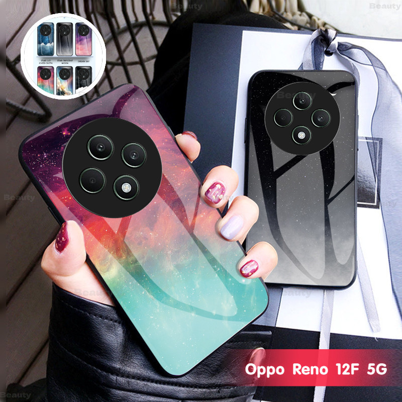 Oppo Reno 12F 5G Starry Sky Gradient สี Star แก้วเคสโทรศัพท์ Reno12F ...