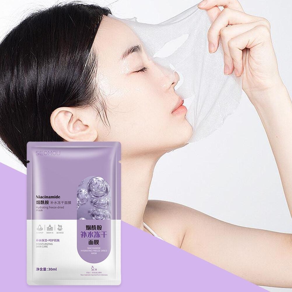 Niacinamide Freeze-dried Powder Mask Hydrating Patch Moisturizing Silk Mask Repair O1r6 | Shopee ...