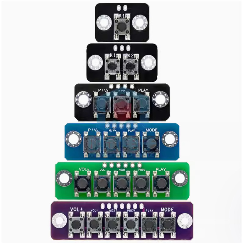1/2/3/4/5-bit โมดูลปุ่มอิสระ Microcontroller ปุ่มด้านนอก Micro Switch ปุ่มบลูทูธเครื่องขยายเสียง ...