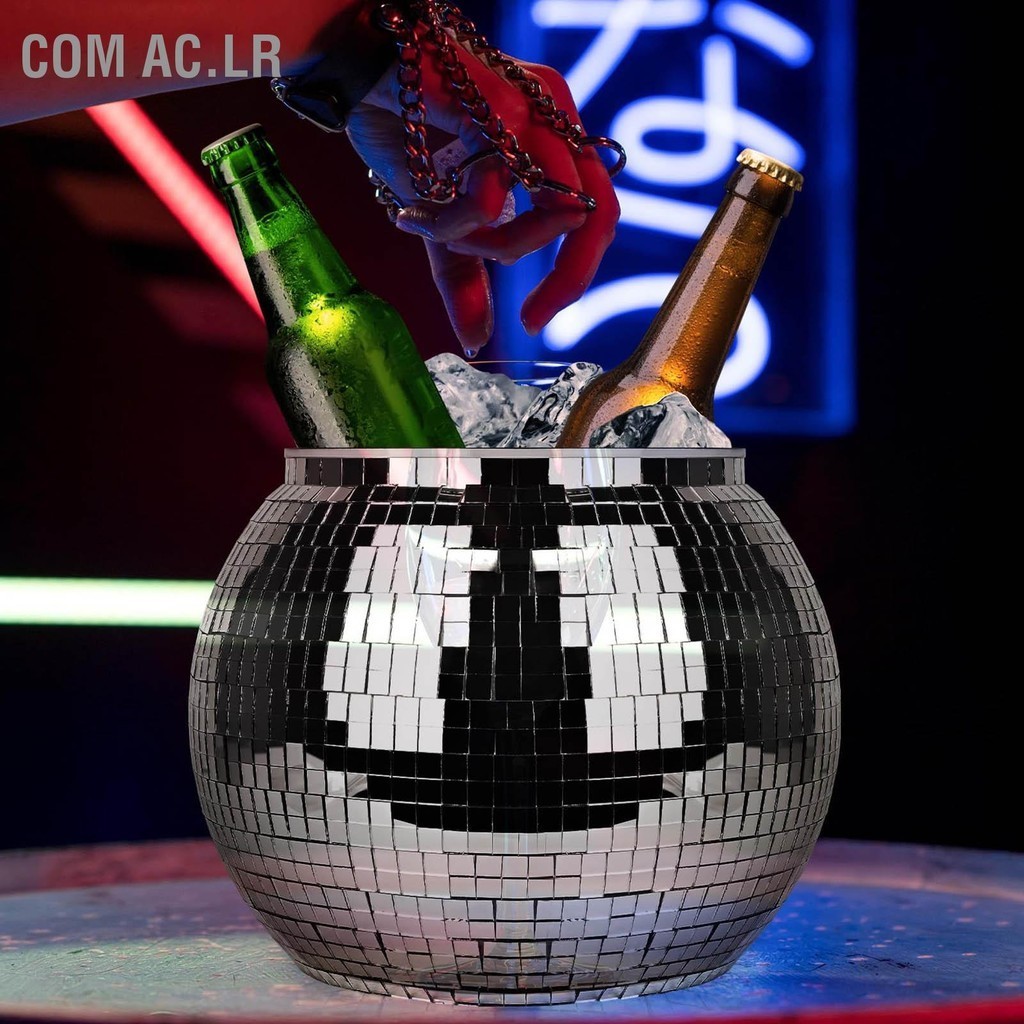 Com Ac.lr Disco Ball ถังน้ำแข็งพลาสติกขนาดใหญ่ความจุ Party เครื่องดื่ม ...