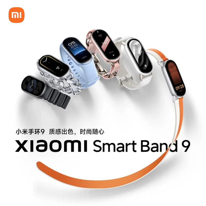 Xiaomi Mi Band 9 กีฬาเพื่อสุขภาพกันน้ํา Sleep Heart Rate สมาร์ทวงกีฬา NFC เต็มหน้าจอแบตเตอรี่ยาว ...