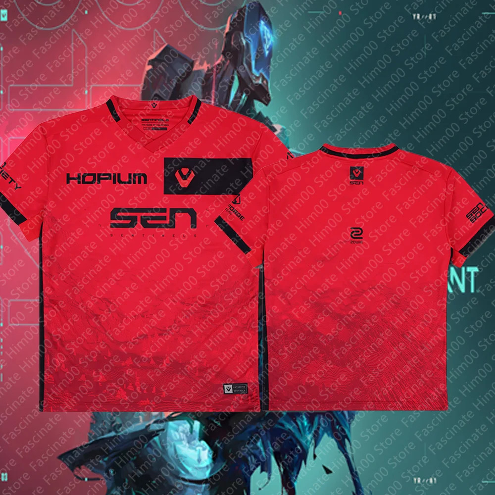 2024 Valorant Sentinels Esports Professional เสื้อยืดแขนสั้นผู้ชาย/ชาย ...