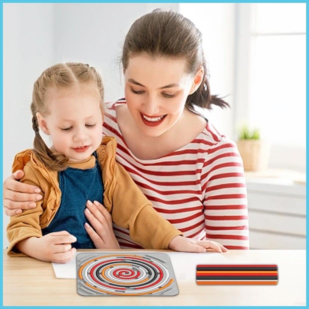 ซิลิโคน Sensory กิจกรรมเด็ก Quiet Board แบบพกพา Sensory Fidget ของเล่น ...