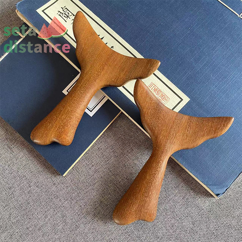 [Setad] Sandal Meridian การฝังเข็มนวดหวี Guasha Board สําหรับคอไหล่กลับ ...
