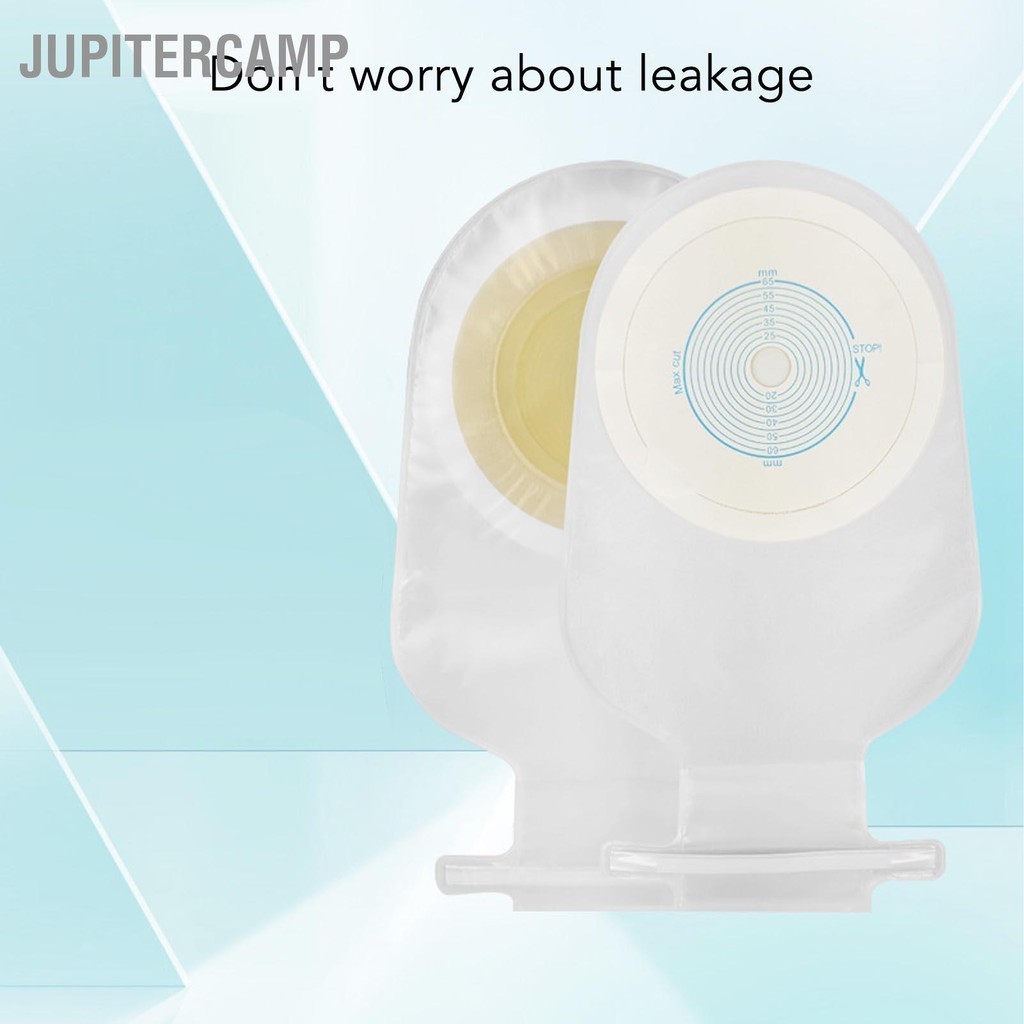 JUPITERCAMP 10pcs Disposable Colostomy กระเป๋า One ชิ้น กระเป๋าตัด Fit ...