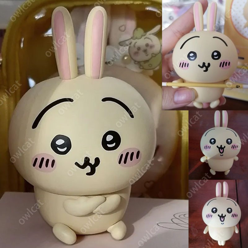 โมเดล Chiikawa USAGI (GSC Ver,) 10cm Action Figure with 3 Faces 2169# Cute Rabbit PVC Packed in ...