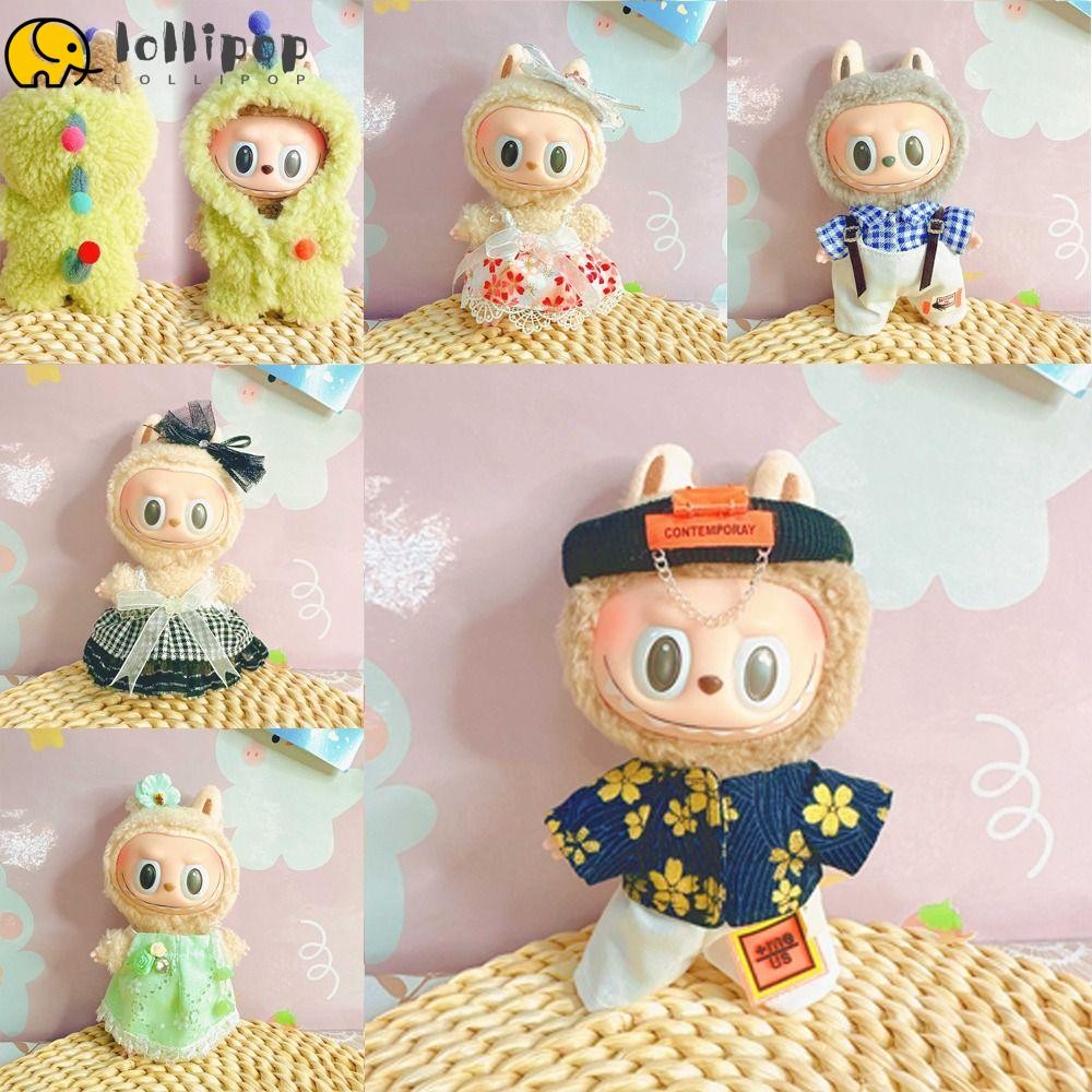 Lollipo1 1 ชุด Labubu Jumpsuit, Kawaii เปลี่ยน Labubu เสื้อผ้าชุด,อุปกรณ์เสริม Handmade DIY ...