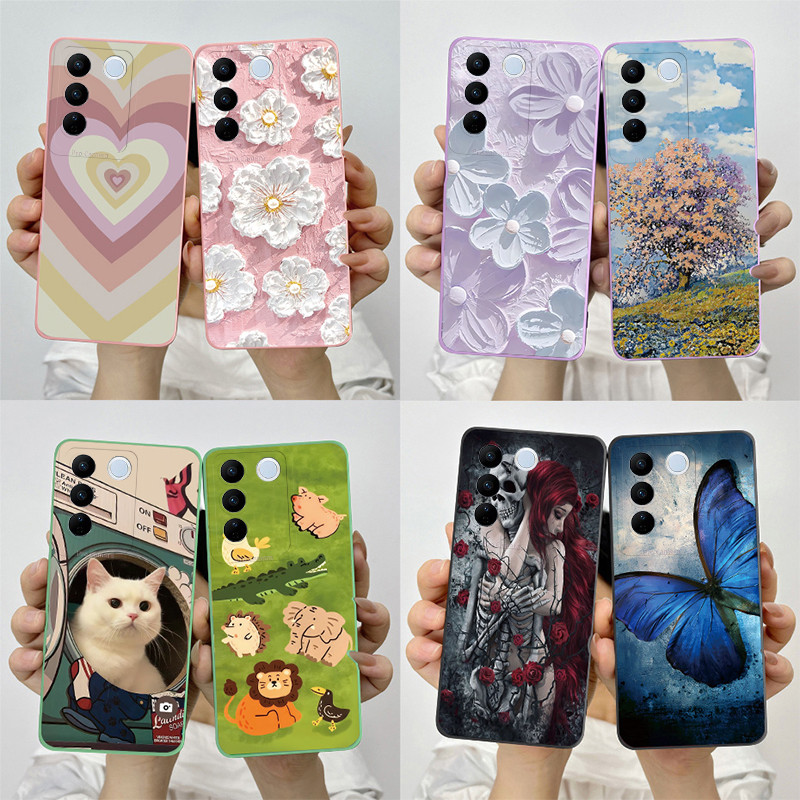 สําหรับ Vivo V27 VIVOV27 5G กรณี V2231 V2246 ซิลิโคนนุ่ม TPU ป้องกันปก ...