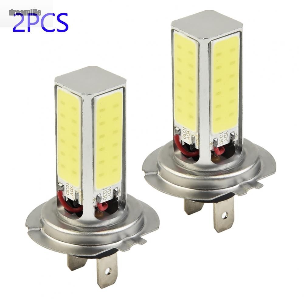 2x H7 COB หลอดไฟ LED ชุด High Low Beam Super Bright 6000K สีขาว ...