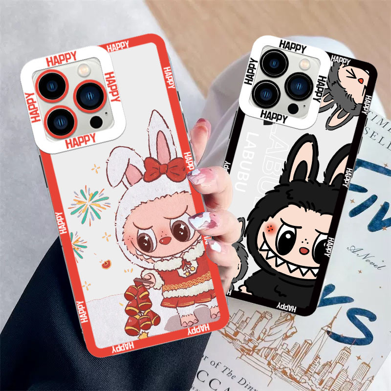 เคสหลังการ์ตูนด้านขอบสีรุ่น Oppo A79 A18 A38 A98 A58 A15 A53 A54 A17k