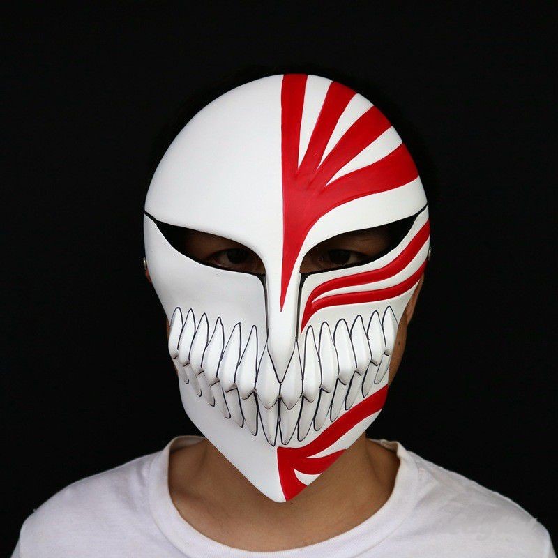 หน้ากากยมทูตฮาโลวีนจากอนิเมะญี่ปุ่น หน้ากากคุโรซากิ อิจิโกะ Void Cos ...