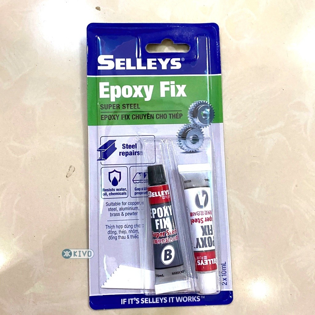 Seleys Epoxy Fix Super Steel 2-component AB Glue Small 20ml, กาวอเนก ...