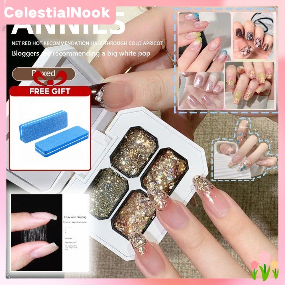 ฟรีของขวัญ เจลทาเล็บ ANNIES ไม่มีกลิ่นระคายเคือง กันน้ำ ติดทนนาน ไม่มี ...