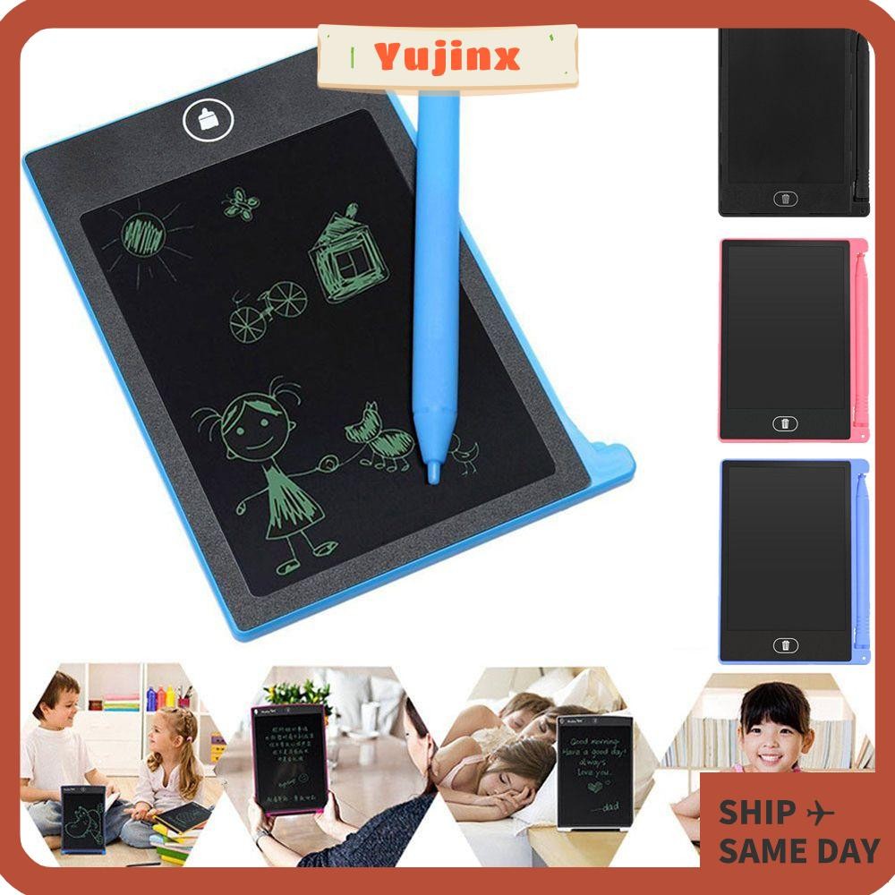 YUJINX 4.4 นิ้วแผ่นเขียนด้วยลายมือเด็กของขวัญ Notepad Digital Sketchpad กระดานวาดภาพ | Shopee ...