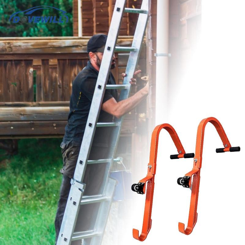 [Dovewill] 2x บันไดหลังคา Stabilizer บันไดหลังคา Hook Non Slip บันไดอะไหล่ล้อหลังคา Ridge ...