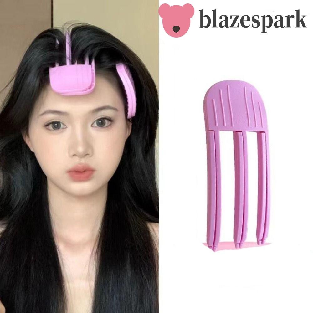 BLAZESPARK 2 ชิ้น/เซ็ตรากผมลูกกลิ้งผม,ไม่มีความร้อน Fluffy Hairpin Curling Bangs, จัดแต่งทรงผม ...