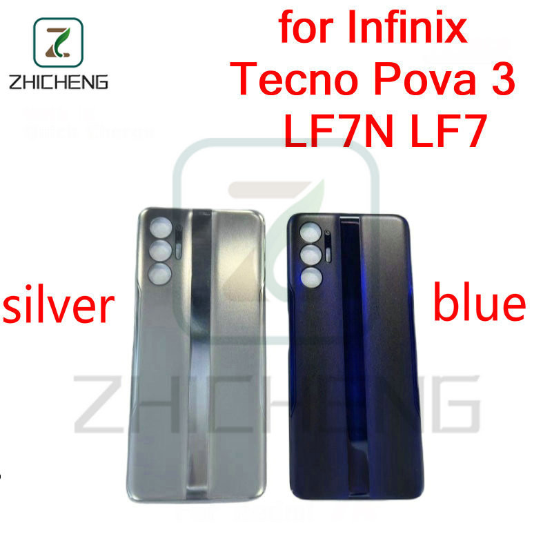 สําหรับ Infinix Tecno Pova 3 / LF7N LF7 ใหม่ฝาหลังแบตเตอรี่ประตู ...