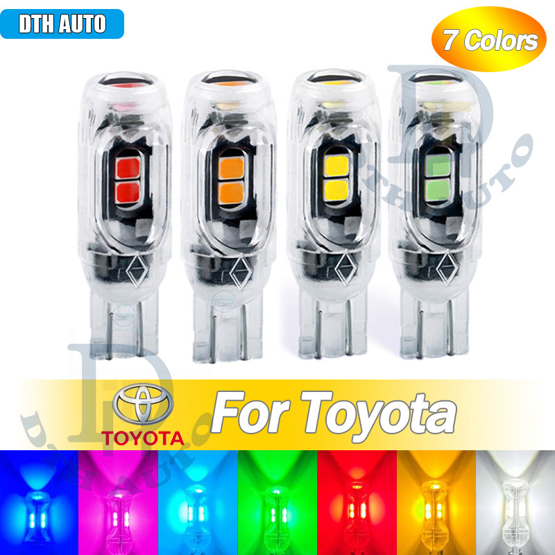 10 ชิ้น Toyota Strong Light T10 สัญญาณไฟกระพริบแฟลช W5W เลนส์ Led ...