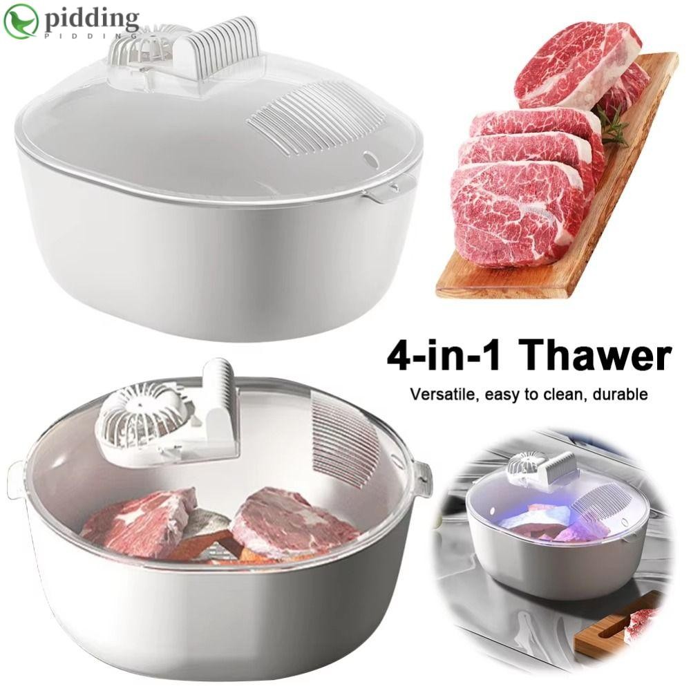 PIDDING ถาดละลายน้ําแข็ง 4 in 1 อุณหภูมิคงที่เกรดอาหาร Smart Quick Thw ...